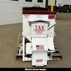 T&S P-826 Trip Hopper Range Feeder - 750# Capacity