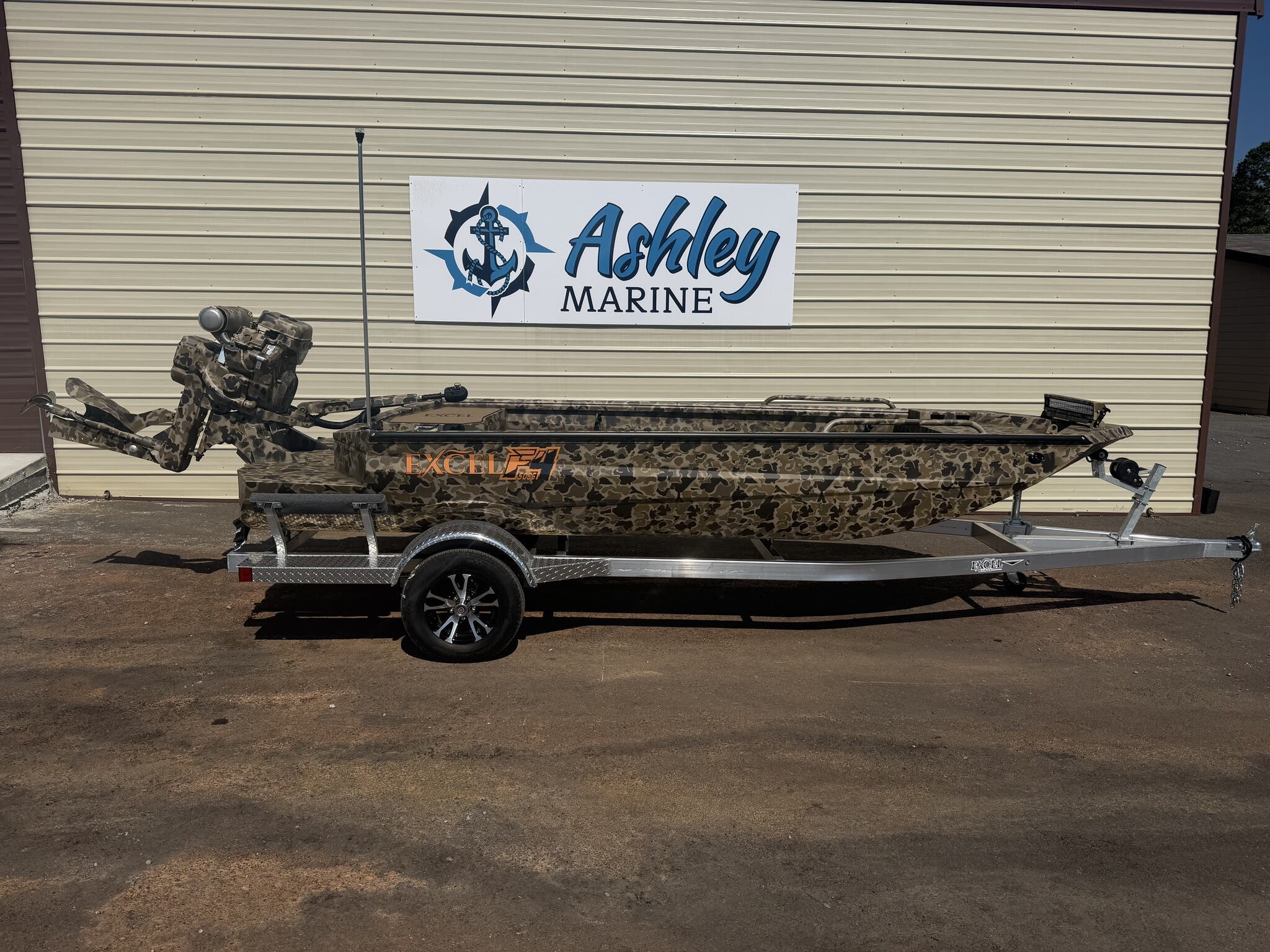 Duck Boat - 2026 Excel Shallow Water F4 Pro Hull 1754 | Motor & Keel