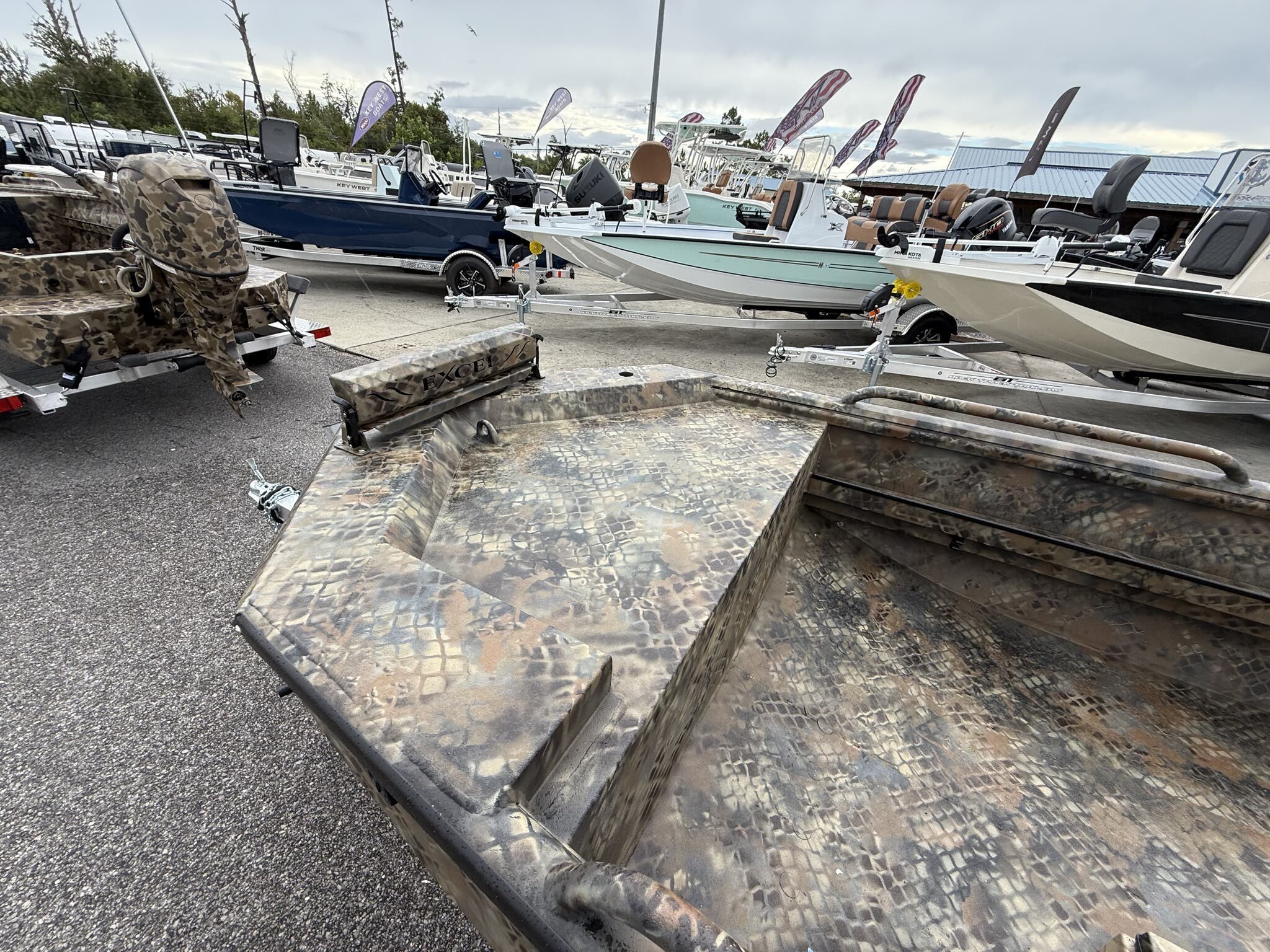 Duck Boat - 2026 Excel Shallow Water F4 Pro Hull 1754 | Motor & Keel